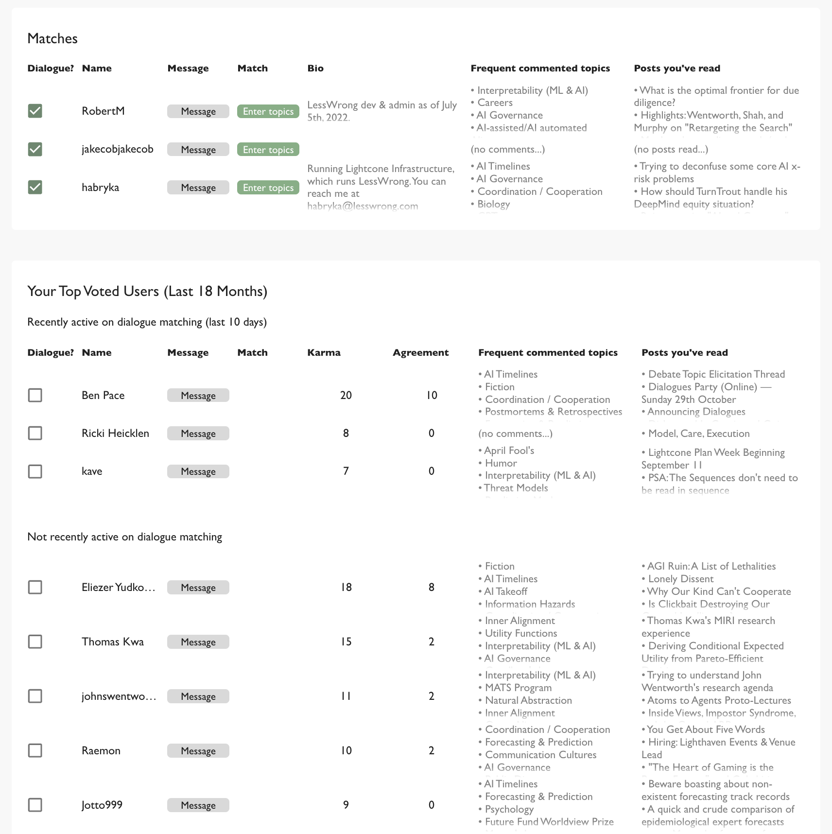 New LessWrong feature: Dialogue Matching — LessWrong
